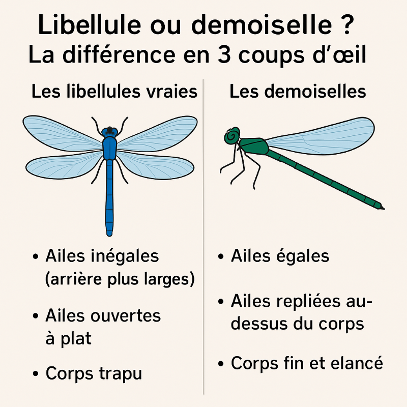 Les Odonates : libellules et demoiselles au jardin